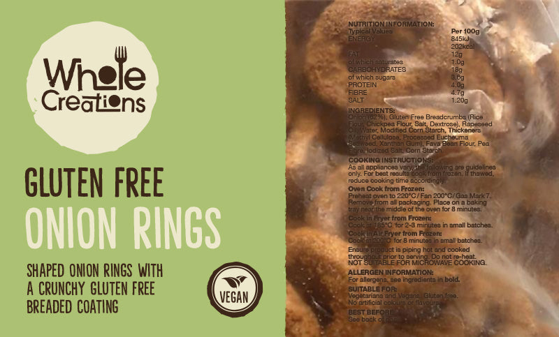 Gluten Free Onion Rings - 1kg | wholecreations